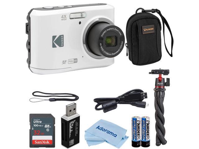 Kodak PIXPRO FZ45 Friendly Zoom 16MP Full HD Digital Camera, White ...