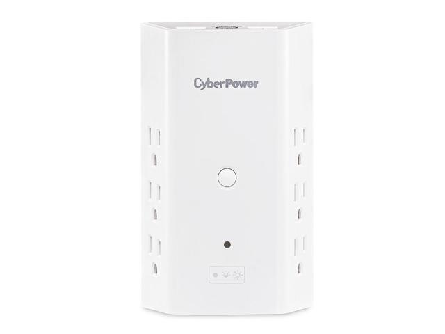CyberPower P6WUCL 6-Outlet Wall Mount Surge Protector with USB and ...