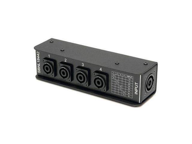Whirlwind SBNL 1x NL8 to 4x NL4 Wired 2-Pole Splitter & Breakout Box # ...