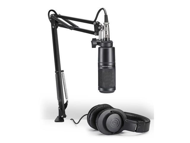 Audio-Technica AT2020 Studio Microphone Pack with ATH-M20x, Boom & XLR ...