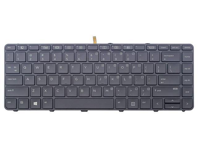 New US Black English Backlit Laptop Keyboard (with frame) for HP 822338 ...