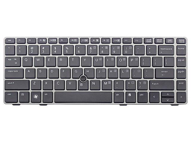 New Laptop US Black Keyboard (with Frame) Compatible HP ProBook 6460b ...