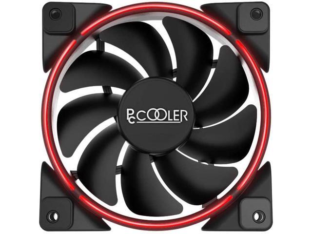 Pccooler 120mm Fan Moonlight Series, PC-M120R LED Red Computer Case Fan ...