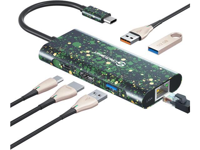 USB C Hub,UtechSmart 6 in 1 USB C to HDMI Adapter with 1000M Ethernet ...