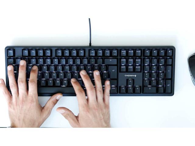 CHERRY MX RGB Mechanical Keyboard with MX Red Silent Gold-Crosspoint ...