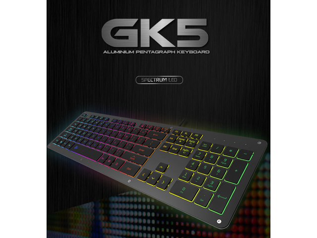 LZZGH GK5 Aluminum Alloy Silent Typing Keyboard for Office and Daily ...