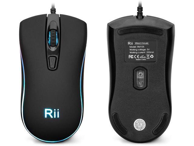 Rii RGB Backlit Business Keyboard,Gaming Keyboard and Mouse Combo,USB ...