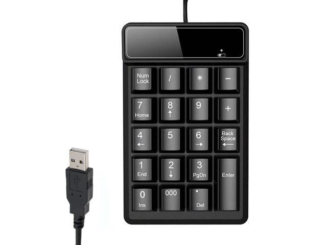 CORN Number Pad, Portable 19-Key Financial Accounting Numeric Keypad Keyboard Extensions for ...