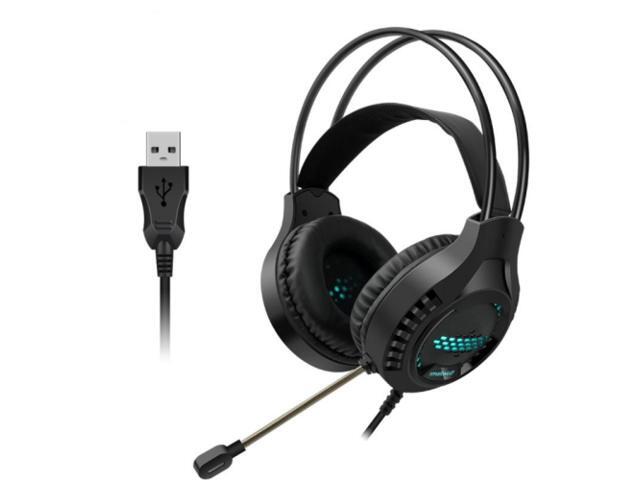 CORN USB Wired Gaming Headset, 7.1 Surround Sound, 50MM Drivers, RGB ...