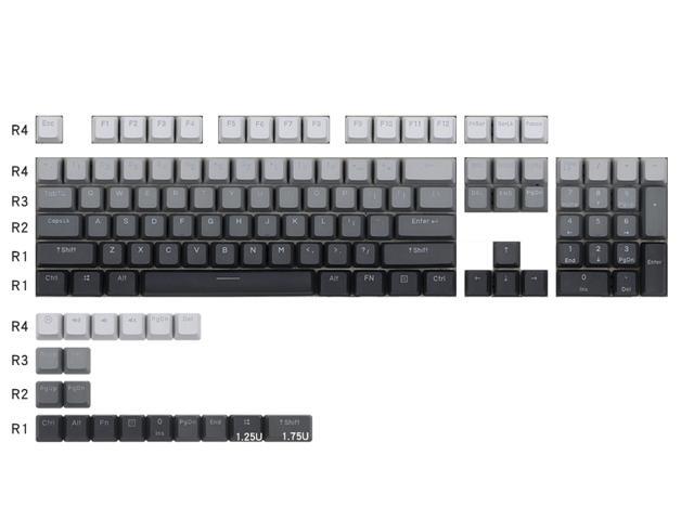 Corn Dye Sublimation Keycaps OEM Profile Keycap Set for 68 84 87 104 ...