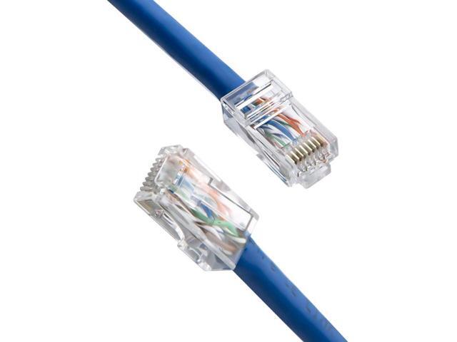 Corn Electronics RJ-45PLUG Cat 6 Crystal Clear RJ-45 Tip/Connector, 100 ...