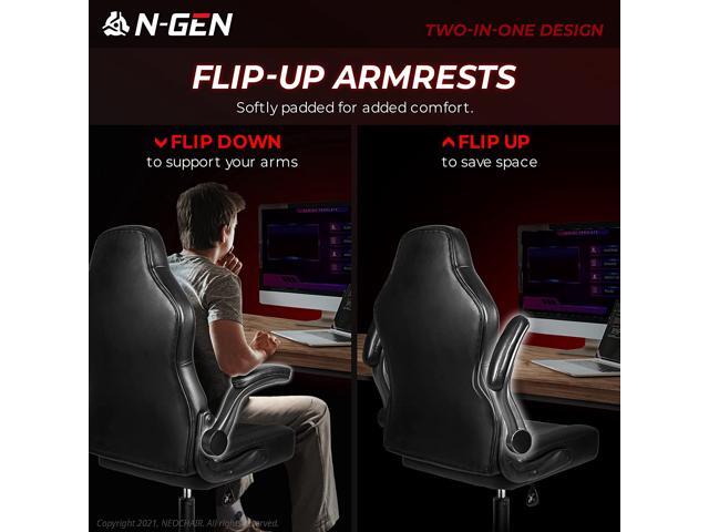 N-GEN Gaming Chair Ergonomic Office Chair PC Desk Chair with Lumbar ...