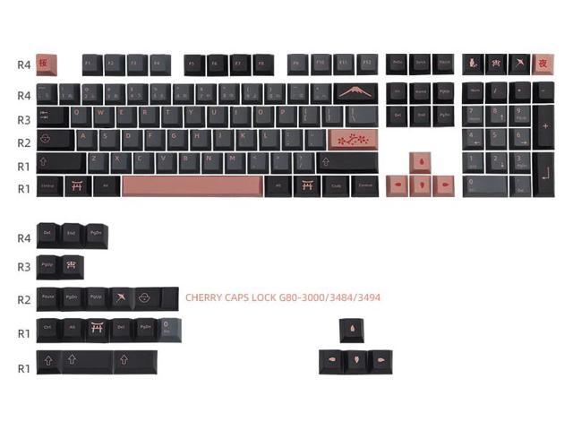 Corn 131Keycaps Cherry Profile Dye Sub PBT Keycap Set For Keyboards ...