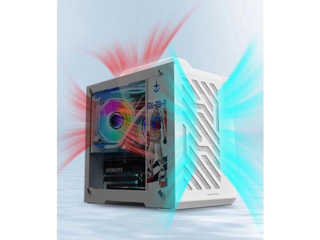 CORN Demon Slayer Compact MATX/ITX Gaming Computer Case, Type-C/USB3.0 ...