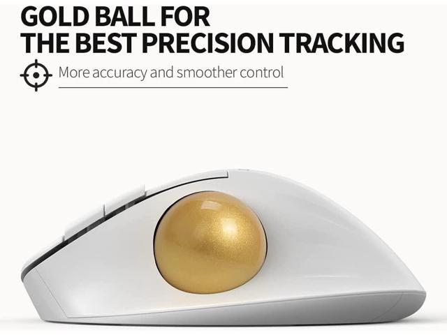 MT1 Bluetooth Trackball Mouse, Wireless Ergonomic Rollerball Mouse with ...