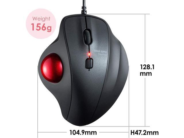 CORN Wired Ergonomic Trackball Mouse, Optical Vertical Rollerball Mice ...