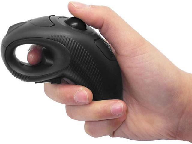 Corn Wireless USB Handheld Finger Trackball Mouse with Laser Pointer ...