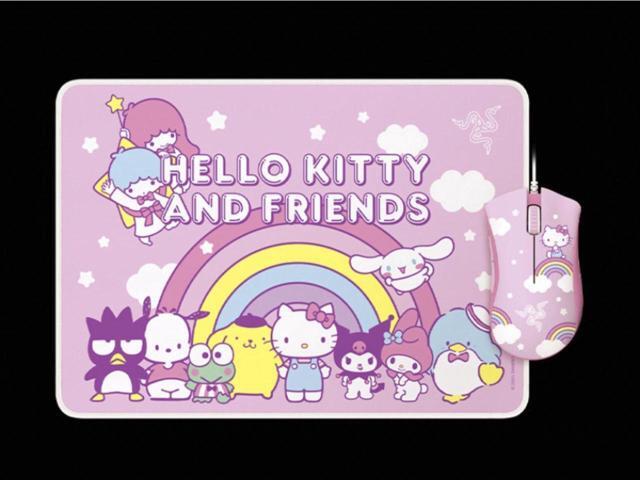 Razer Sanrio Hello Kitty Limited Wired Deathadder Mouse and Pad Set For ...