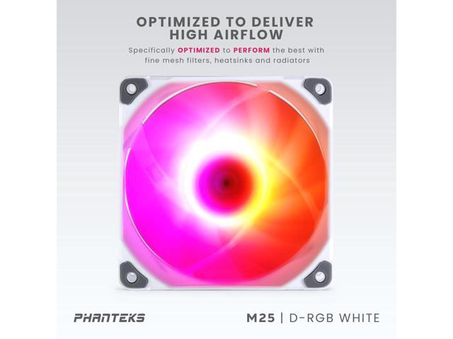 Phanteks M25-120 D-RGB fan, High-Airflow radiator performance, PWM ...