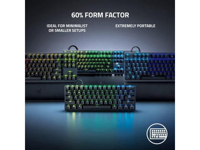 Razer Huntsman Mini 60% Gaming Keyboard: Analog Optical Switches ...