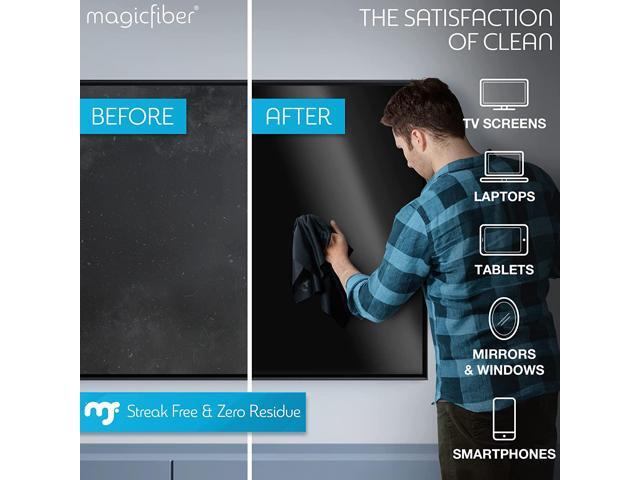 Screen Cleaner Spray Kit - TV, Laptop & Computer Screen Cleaner - Great ...