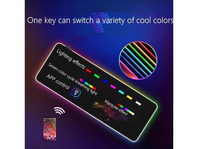 Alienware Gaming Mouse Pad,RGB LED Lighting 7 Colorful Mousepad, 4 ...