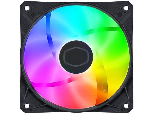 Cooler Master CF120 ARGB Single Fan, Silent ARGB Lighting Effect,Black ...