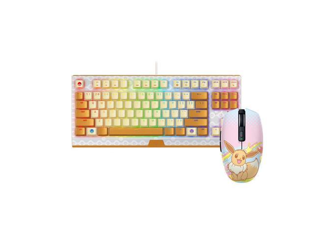 Razer x Pokemon Eevee Blackwidow TKL Keyboard and Orochi V2 Mouse Combo ...