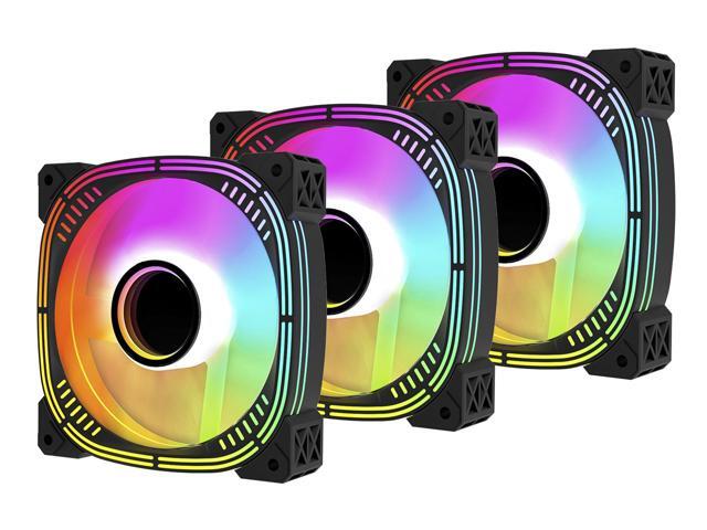 Luna 120 PC Case Fan, Lamellar Mirror, 5V 3Pin ARGB SYNC, Hydraulic ...