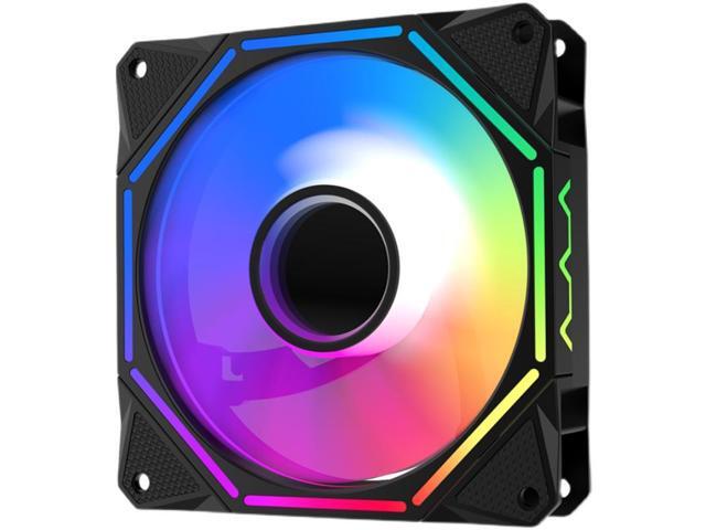 OCTA O12 Case Fan 12cm Lamellar Mirror 5V3 Pin ARGB Synchronous PWM PC ...