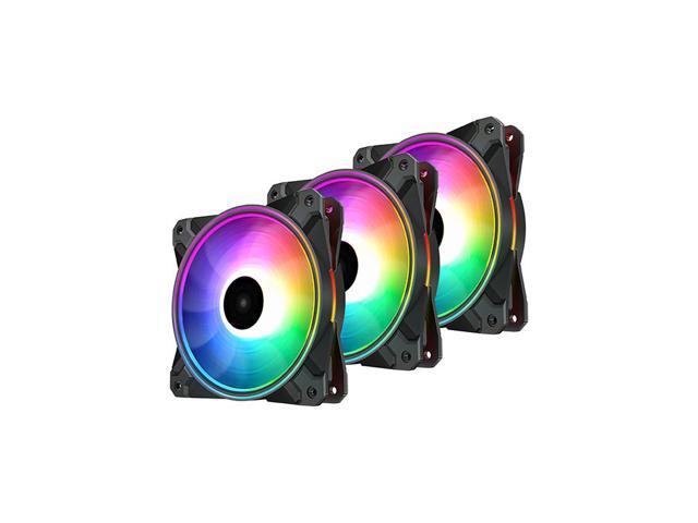 DEEPCOOL CF120 Plus 3x120mm PWM Fan, A-RGB Dual Loop Lighting Zones ...