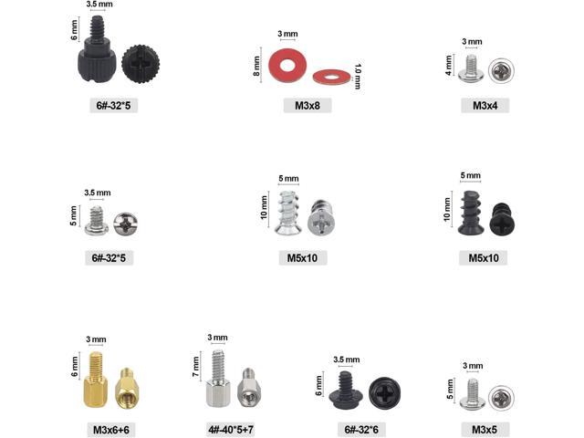 780pc Computer Screw Kit Computer Screw Standoffs Set Kit For Hard