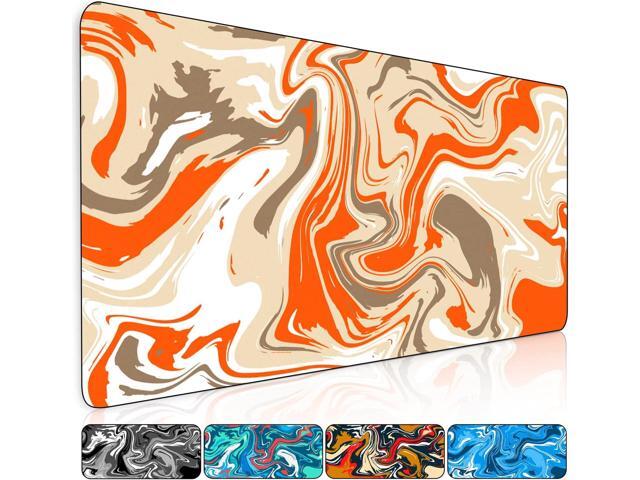 Marbled Design Fluid Pattern Gaming Mouse Pad Large Desk Mat Desk Pad ...