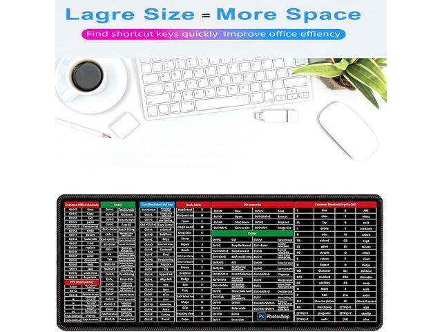 Quick Key Super Large Anti-Slip Keyboard Pad-with Office Software ...