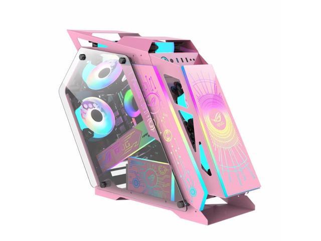 CORN Opened(Not Dustproof) PC Case, Tempered Glass Gaming Desktop ...