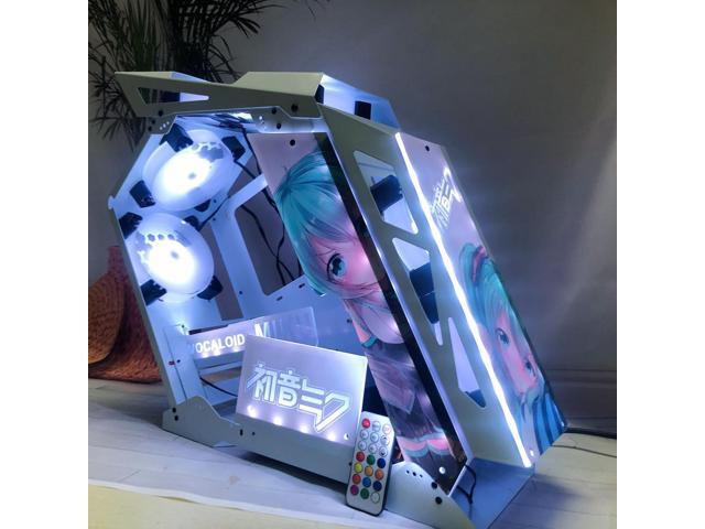 CORN Opened(Not Dustproof) PC Case, Tempered Glass Gaming Desktop ...