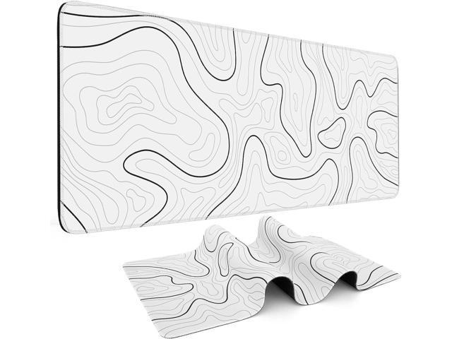 Large Gaming Mouse Pad Desk Pad 31.5 x 11.8in Black and White Mouse Pad ...