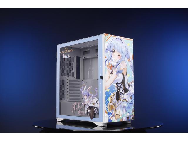 CORN Glass E-ATX/ATX/Micro ATX Computer Case, 4 Sides + 3 Light Panels ...