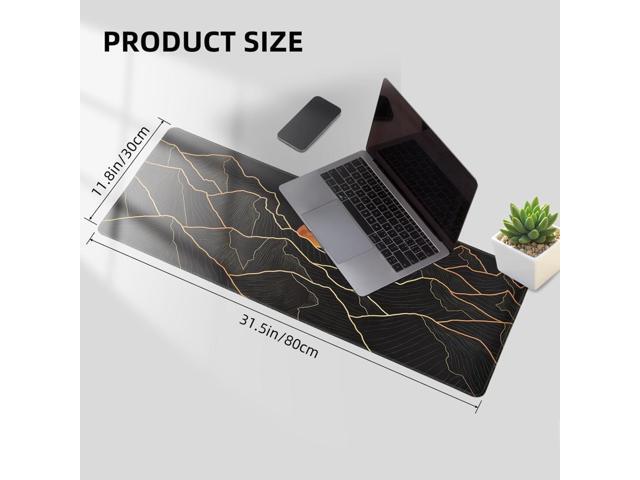 Large Gaming Mouse Pad for Desk, Desk Mat with Seamed Edges, Non-Slip ...