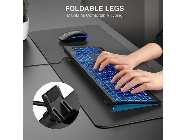 Large Print Backlit Keyboard, Wired USB Lighted Computer Keyboards with ...