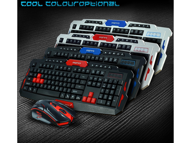 CORN Multimedia Wireless Gaming Keyboard and Mouse With USB RF 2.4GHz ...