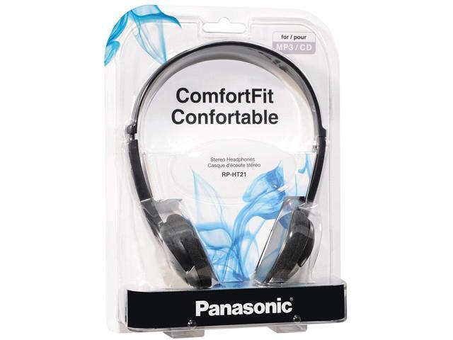 Panasonic Headphones On-Ear Lightweight with XBS RP-HT21 (Black ...