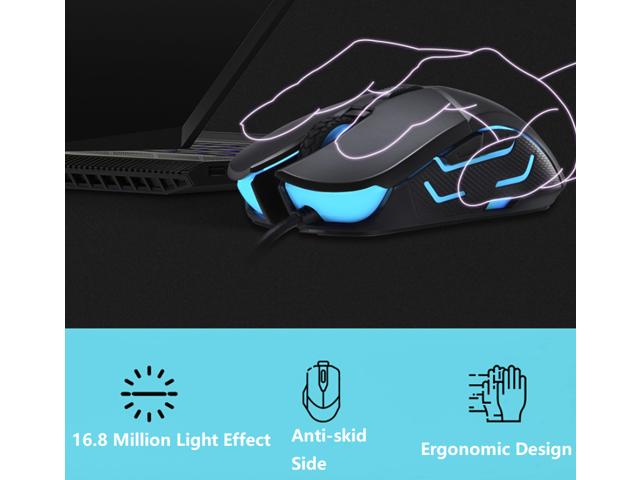 HP G260 Ergonomic Design,Cool Exterior USB Wired Silent Clicking ...