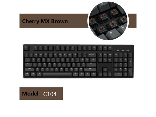 iKBC C210 104 Keys Mechanical Keyboard with Cherry MX Brown Switch ...