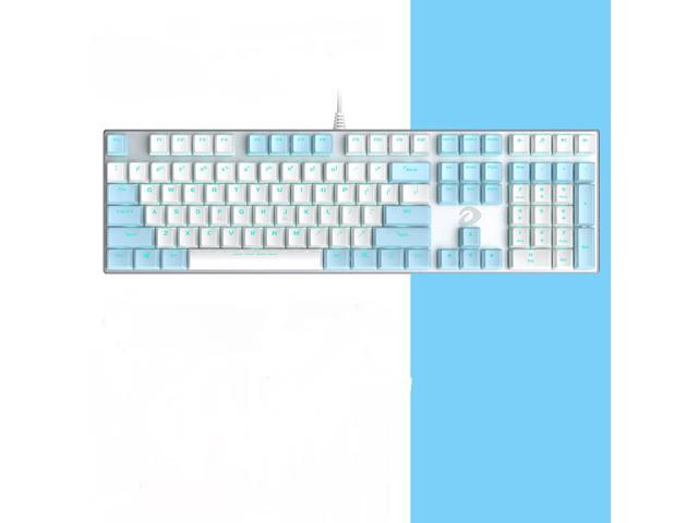 Dare-u EK815 N-key Rollover 108 Keys Ergonomic Design,Cool Exterior USB Wired Blue Mechanical ...