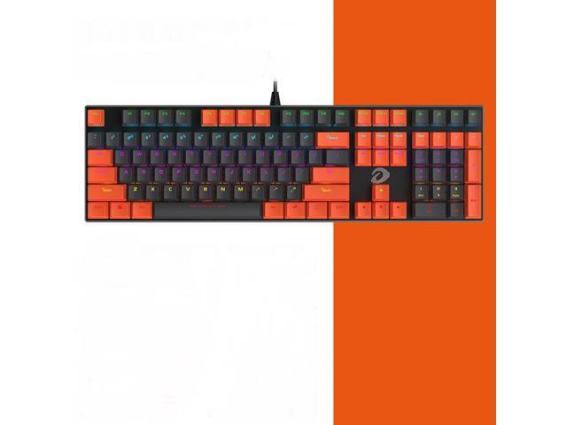 Dare-u EK815 N-key Rollover 108 Keys Ergonomic Design,Cool Exterior USB Wired Blue Mechanical ...