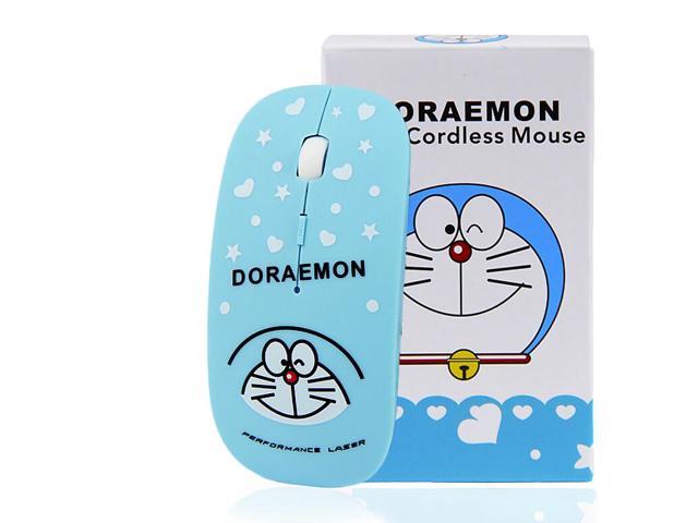 CORN Doraemon Cartoon Pattern 2.4Ghz Wireless 1200DPI Silent Clicking ...