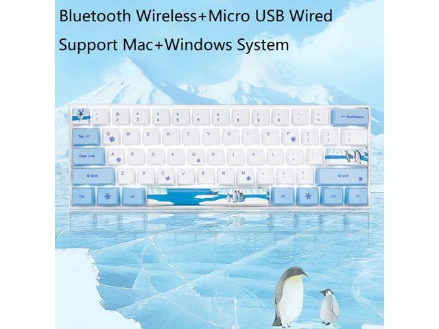 A-jazz AK61 Bluetooth Wireless and USB Wired Dual Connectivity ...