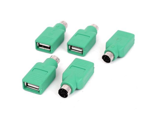 PS/2 to USB Adapter Converter Connector Blue for Keyboard Mouse ...