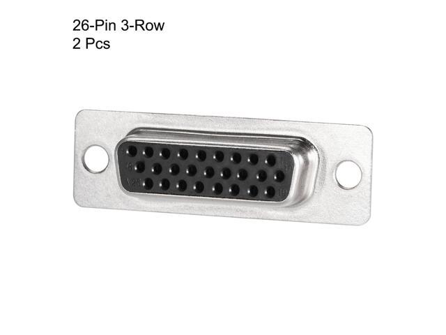 D-sub Connector DB26 Female Socket 26-pin 3-row Port Terminal Breakout ...